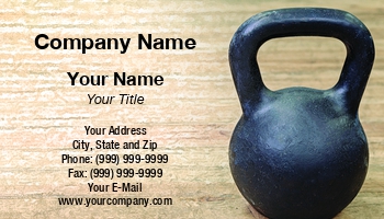 Weight Lifting Business Cards
