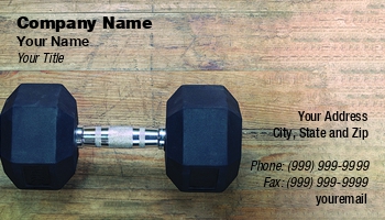 Weight Lifting Business Cards