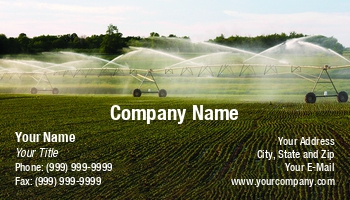 Water Pumping Service Business Cards