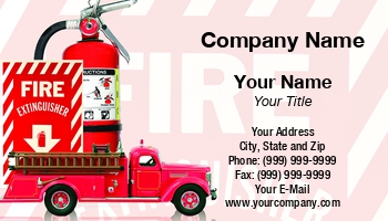 Firefighter Business Cards