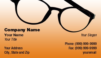 Eyeglasses Business Cards
