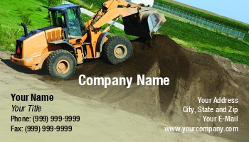 Demolition Excavator Business Cards