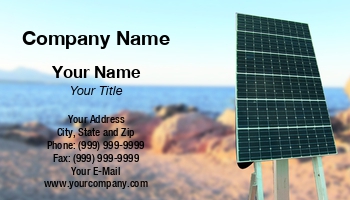 Solar Panel Business Cards