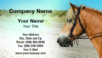 Horse Riding Business Cards