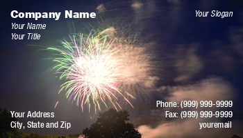 Fireworks Business Cards