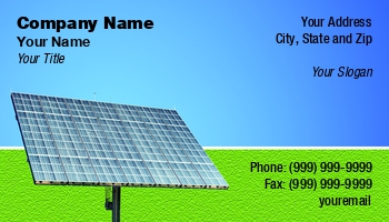 Renewable Energy Business Cards