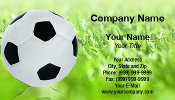Soccer Business Cards
