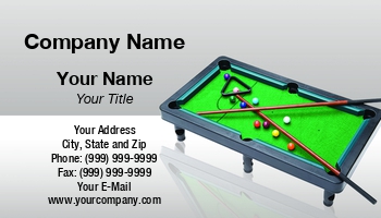 Billiards Business Cards