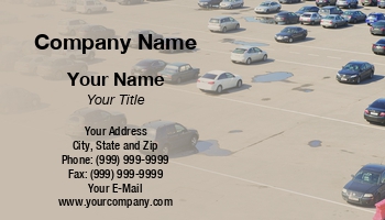 Valet Parking Business Cards