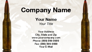 Gunsmith Business Cards