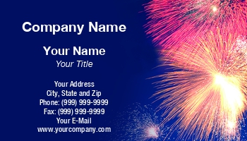 Fireworks Business Cards