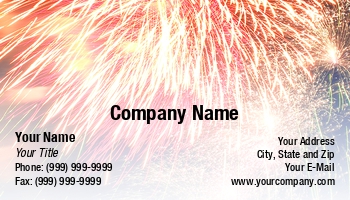 Fireworks Business Cards