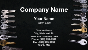Locksmith Business Cards