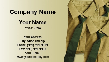 Uniform Service Business Cards