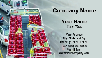 Bus Company Business Cards