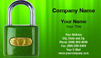 Locksmith Business Cards