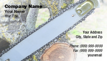 Tree Trimming Business Cards