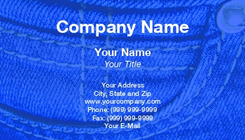 Jeans Business Cards