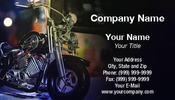 Motorcycles Business Cards