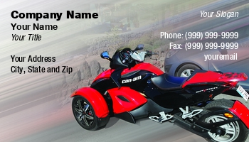 Motorsports Business Cards