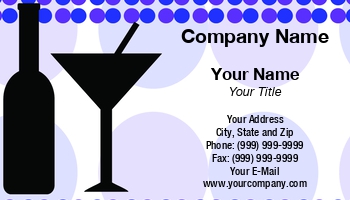 Cocktail Bar Business Cards