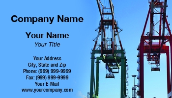 Crane Operator Business Cards