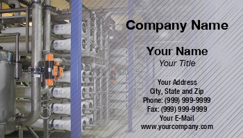 Wastewater Treatment Business Cards