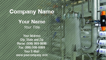 Wastewater Treatment Business Cards
