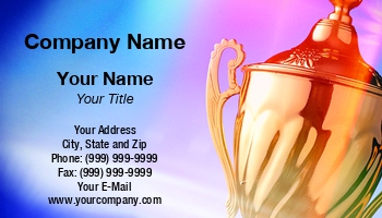 Trophy and Awards Company Business Cards