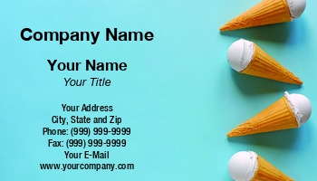 Ice Cream Business Cards