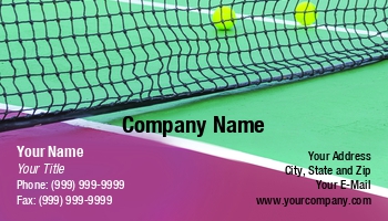 Tennis Business Cards