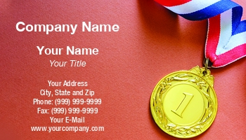 Trophy and Awards Company Business Cards
