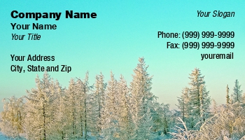 Winter Business Cards