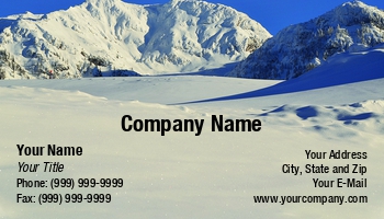 Winter Business Cards