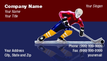 Hockey Business Cards