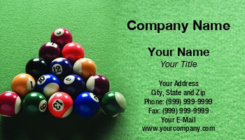 Billiards Business Floor Plan