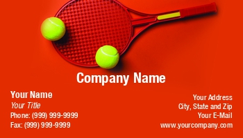 Tennis Business Cards