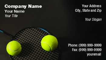 Tennis Business Cards