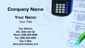 Math Teacher Business Cards