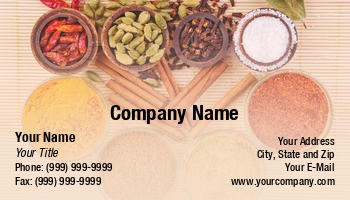 Spices Business Cards