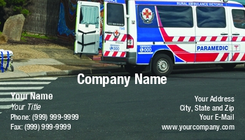 Ambulance Service Business Cards
