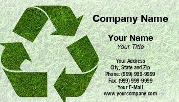 Recycling Center Business Cards