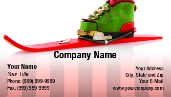 Ice Skating Business Cards
