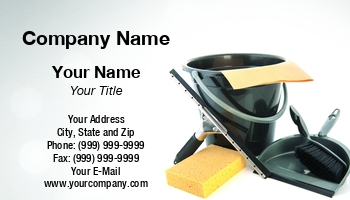 Janitor Business Cards