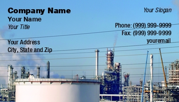 Refinery Operator Business Cards