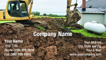 Septic Tanks Business Cards