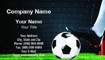 Soccer Business Cards