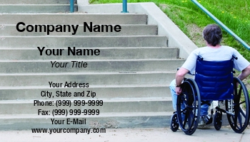 Handicapped Business Cards