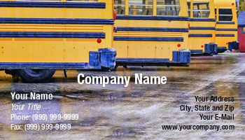 Bus Company Business Cards