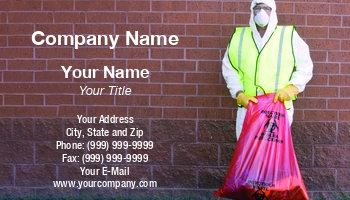 Garbage Removal Business Cards Copy